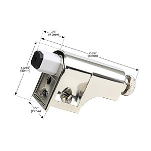 25 Pack Rok Hardware Soft Close Damper for Cabinet Doors/Compact/SoftClose Cabinet Adapter/Hardware/Hinge Polished Nickel Finish, SCD103