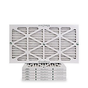 Glasfloss 14x25x1 Pleated Air Filter, ZL Series, MERV 10 - Actual Size: 13 1/2 x 24 1/2 x 7/8 (Box of 6)