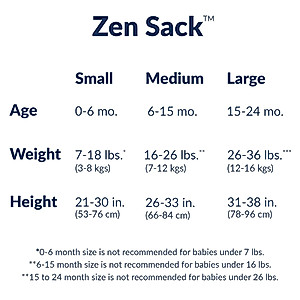 Nested Bean Zen Sack® 2-Pack | Infant Sleep Sacks | Baby 0-6M | TOG 0.5 (Classic) & 2.5 (Winter) | 100% Cotton | Eases Transition After Swaddle | Aids Self-Regulation | 2-Way Zipper | Machine Washable