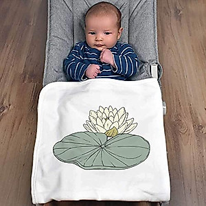 Azeeda 'Lilly pad' Cotton Baby Blanket/Shawl (BY00028125)