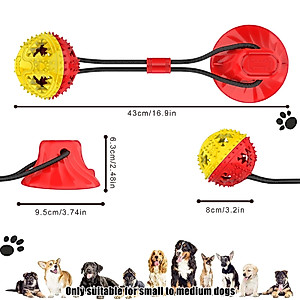Coolplay Interactive Dog Toys Enrichement Suction Cup Tug of War, Chew for Aggressive Chewers Rope Ball, Mentally Stimulating for Small Medium Dogs