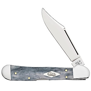 Case XX Knives Mini Copperlock 34201 Gray Bone Stainless Steel Pocket Knife