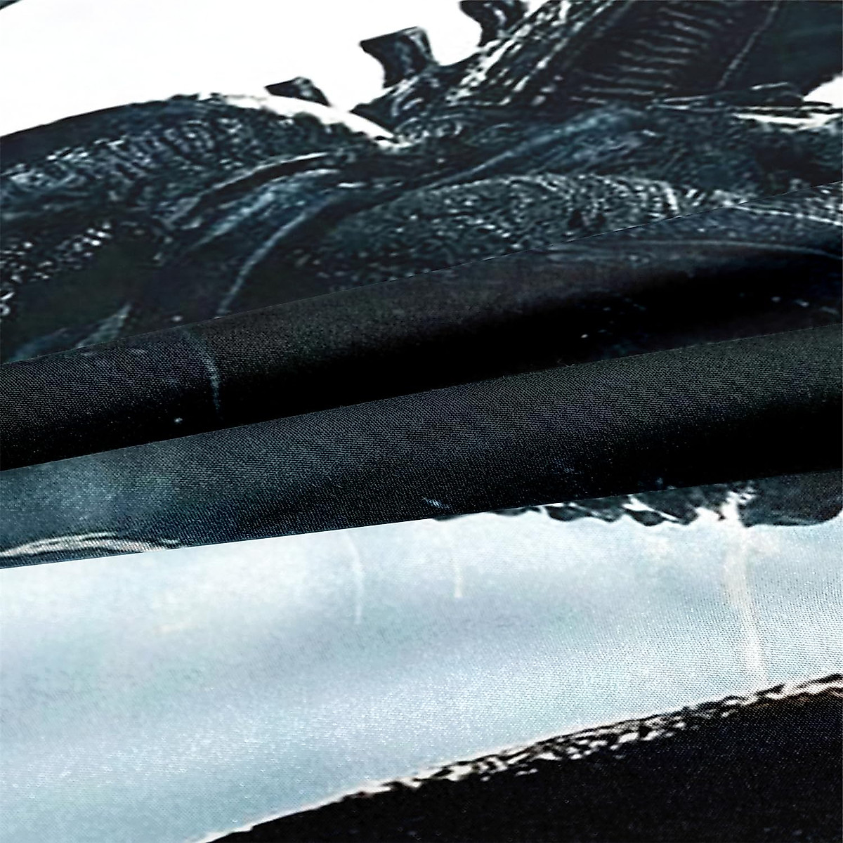 ChliEarime Hecate Alien Sci-Fi Monster Cover Bedding Set 3D for Boys Full Size - Microfiber Duvet Cover Set with 2 Pillow Shams