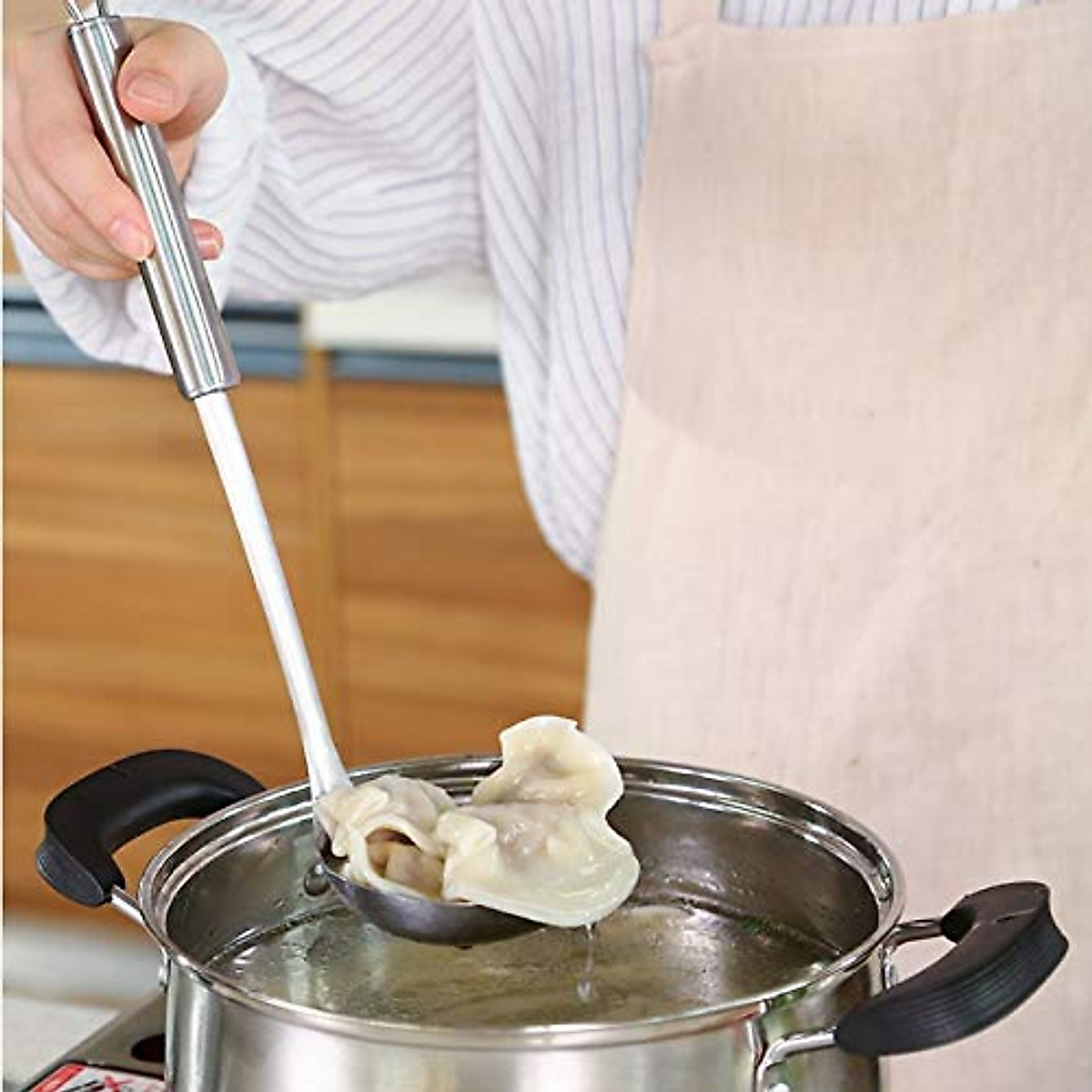 GGEBF 3 Piece Stainless Steel Kitchen Utensil Set Noodle Spoon Kitchen Cooking Tool Not Easily Deformed