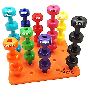 Skoolzy Fine Motor Skills Toys for Kids - Preschool Lacing Beads and Pegboard with Pattern Cards - Montessori Occupational Therapy Games for Kids