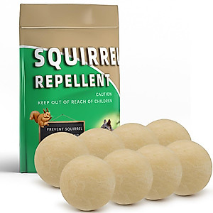 PREPELLITY Squirrel Repellent, Chipmunk Repellent for Plants, Squirrel Deterrent, Mint Squirrel Repellents for Attic, Keep Squirrels Away from Garden, Powerful Repellents Squirrels-8 Pack