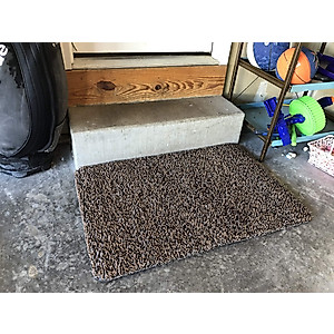 CLEAN MACHINE 10376923 High Traffic Astroturf Dirt Trapper Doormat, 23.5" x 35.5", Sandbar