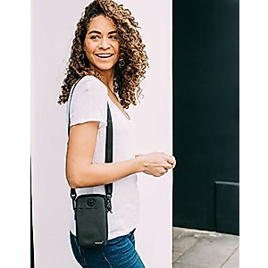 Agoz Crossbody Handbag Cell Phone Purse Wallet Sling Shoulder Bag Strap for iPhone 14 13 12 11 XS MAX XR 8, Samsung S22 S20 S10 Plus,S21,Note 20 10, S9,S8, Google Pixel 7 6 6A 5 4A, LG Stylo 6 (Black)