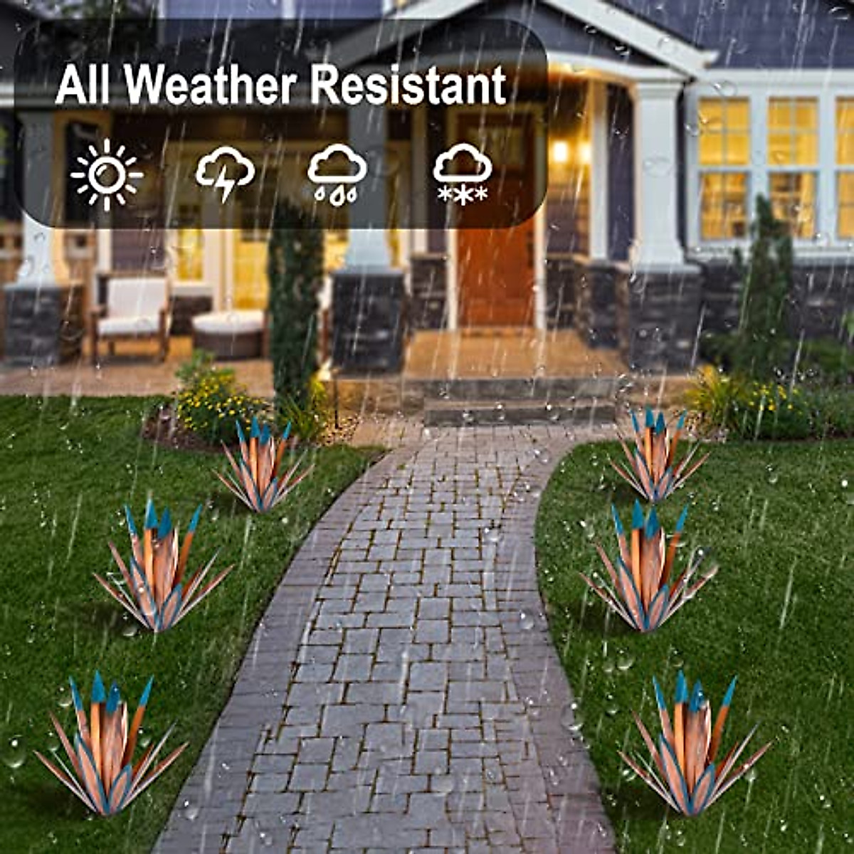 Metal Tequila Country Sculpture DIY Tequila Plant Home Decor Country Tequila Garden Ornament Indooutdoor Statuette Patio Lawn Patio Stake Decoration Gift to The Garden