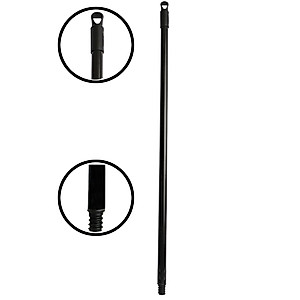 Janico 4051 Bristles Lobby Angle Broom, Flagged Bristles, Metal Handle,Black