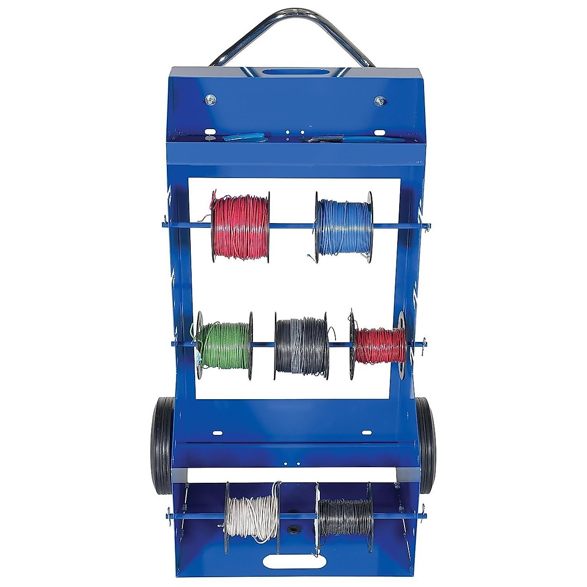 Vestil WIRE-D-WHK Portable Unit with Casters and Handle for Wire Reel Caddy, 21-7/8" Length, 29" Width, 47-5/16" Height