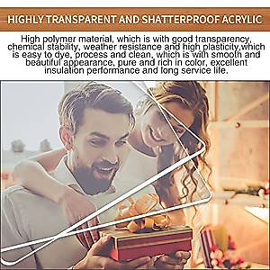 wavamawa 4x6 inch Picture Frames Set of 2-Wooden Photo Frame with Wood of Beech Base and HD Organic Glass Cover for Tabletop or Desktop Display-Horizontal&Vertical