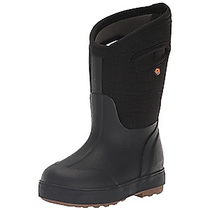 BOGS Classic II Snow Boot, Black, 2 US Unisex Big Kid