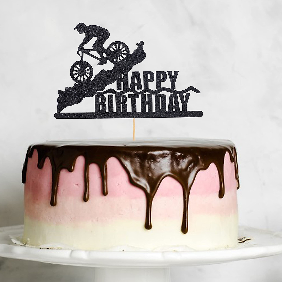 Mountain Biking Cake Topper - bike Cake Topper,bicycle Cake Topper,personalised Cake Topper,bike Birthday Party, Bmx Bike Cake Topper