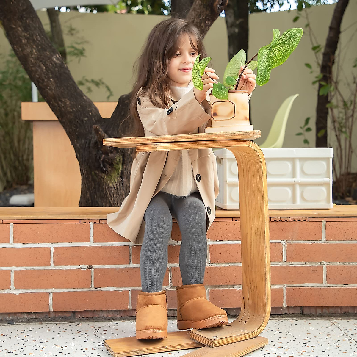 MK MATT KEELY Winter Boots Boys Girls Soft Warm Shoes Toddler Black Snow Boots 10 Toddler Khaki