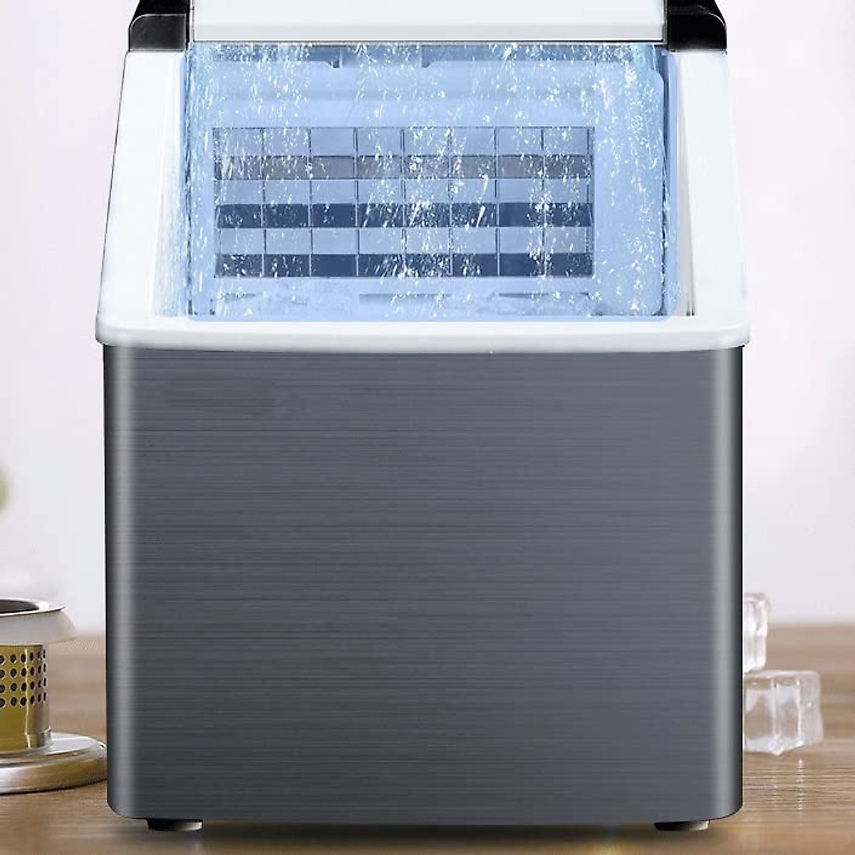 BybAgs ICES Ice Maker Small Commercial Square Ice Cube Making Tools Equipment Household Appliances Frozenhines for Business