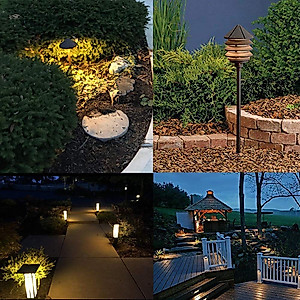 Bsxywa T5 T10 921 194 Wedge Base Landscape 12volt LED Waterproof Light Bulb, 25W Equivalent 3Watt, Warm White 2700K-3000K for Outdoor Landscape RV Camper Marine Boat Walkway Lawn Lighting. 5-Pack