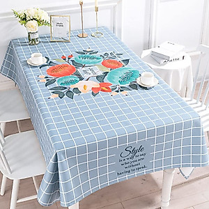 Nordic Ins Rose Flower Tablecloth Small Fresh Coffee Table Table Cover Household Rectangular Table Cover A11 140x210cm