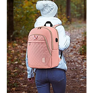 BAOMANYI Laptop Backpacks Travel School Backpack for Women Anti Theft Slim Computer Bag Water Resistant Carry on College Durable Office Work Backpack Business Notebook Casual Daypack
