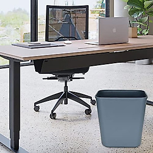 ZOFORTY 4 Pack Slim Plastic Trash Can Wastebasket 1.5 Gallon Small Garbage Bin Rectangle Trash Bin Waste Basket for Office Bathroom Bedroom Home Kitchen Dorm - 10” High