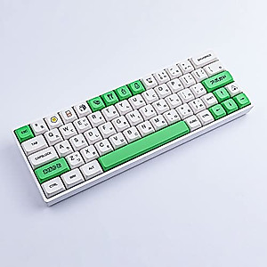 Hyekit PBT Keycaps 137 Keys Avocado Milk XDA Profile Keycaps Dye-Sublimation Japanese Keycaps Cute Keycaps Cherry Gateron MX Switches Mechanical Keyboards
