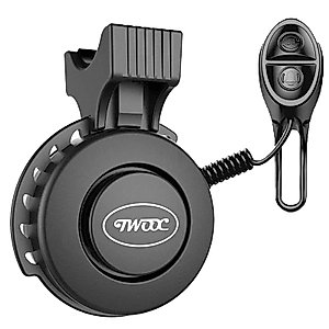 Electric Bike Horn Electronic Bicycle Bell,Latest 4 Soft Sound Modes with Rechargeable Battery,Volume Adjustment 50-120 DB,Waterproof Horn for Women Men Kids' Tricycles Scooter BMX MTB