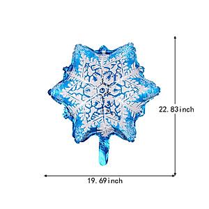 HTRY 5PCS Frozen Foil Balloons for Kids Birthday Baby Shower Elsa Theme Party Decorations