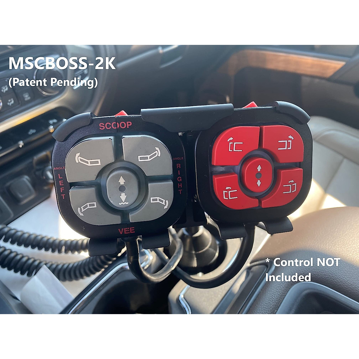 Professional Parts Warehouse Boss Snow Plow Handheld Control Cup Holder Double Mount Kit - Aftermarket