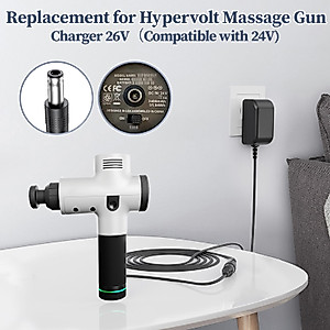 DONYOIE 24V Charger for Hypervolt Massage Gun AC/DC Adapter for Hyperice Hypervolt HPI5300000100 53000-001-00 42000 038-00 SK03T-2400100Z Battery Charging Power Supply