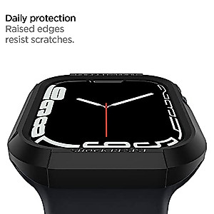 Spigen Rugged Armor Designed for Apple Watch Case Series 8/SE2/7/6/SE/5/4 45mm/44mm - Black