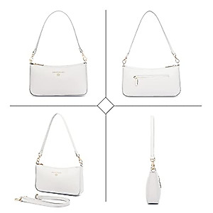 AMELIE GALANTI Small Crossbody Shoulder Bags for women Handbags Purse Underarm pouch with Two Removable adjustable straps