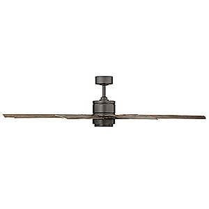 Renegade Smart Indoor and Outdoor 8-Blade Ceiling Fan 66in Oil Rubbed Bronze Barn Wood with 3000K LED Light Kit and Remote Control works with Alexa, and iOS or Android App