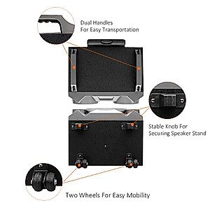 Starqueen Karaoke Machine Portable Karaoke Speaker for Adults and Kids 12” Woofer Rechargeable PA System with 2 Wireless Micorphone/Remote/Wheels/DJ Lights, Karaoke Party Amplifier Sound System