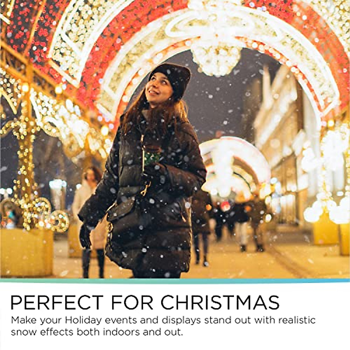 Froggy's Fog Pro Snow Machine, 2022 Model Snow Making Machine with Wireless Control and Completely Variable Output Flake Size, High Strength ABS Construction