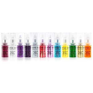 Holographic Silver - Shiny Glitter Spray, Body Glitter Spray, Hair Glitter Spray, Glitter Spray for Hair & Body Face Glitter, Eye Glitter, Body Glitter Rave Glitter Festival Accessories
