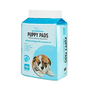Best Pet Supplies Puppy Pads - Disposable, Dog Training Potty, Super Absorbent Baby Blue Puppy Pee Pads for Dogs (100 Count)