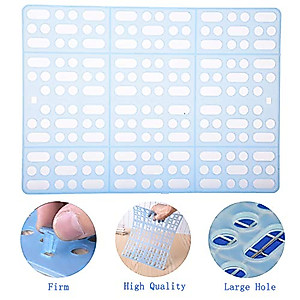 Hamiledyi Rabbit Cage Mats Small Animal Plastic Feet Pads Floor Mat for Pet Cats Dogs Bunny Hamster Rat Chinchilla Guinea Pig, 4 Pcs