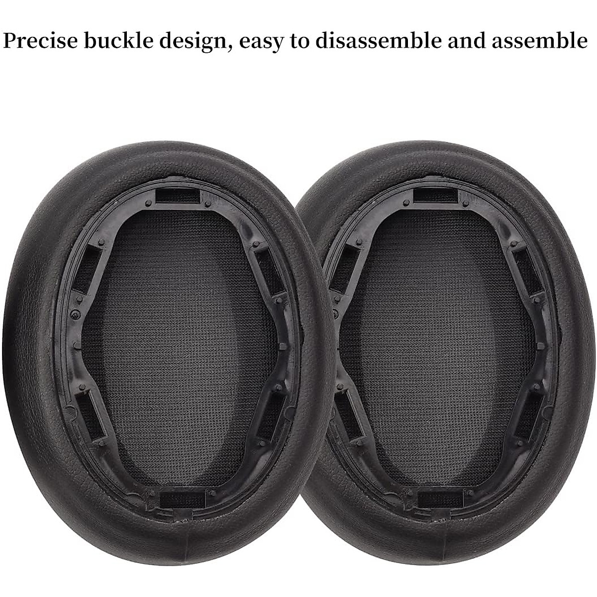 Replacement WH-H910N Ear Pads Protein Leather Earpads Cushions Cover Repair Parts Compatible with Sony WH-H910N Wireless Noise-Canceling Over-Ear Headphones - Black