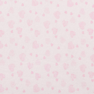 ATACA TEKSTIL 2 Pack 0 Cotton | Soft Breathable Crib Sheets | Baby & Toddler | Fitted Crib Sheet | Made in Turkey (Pink Hearts), 28x52x8 Inches