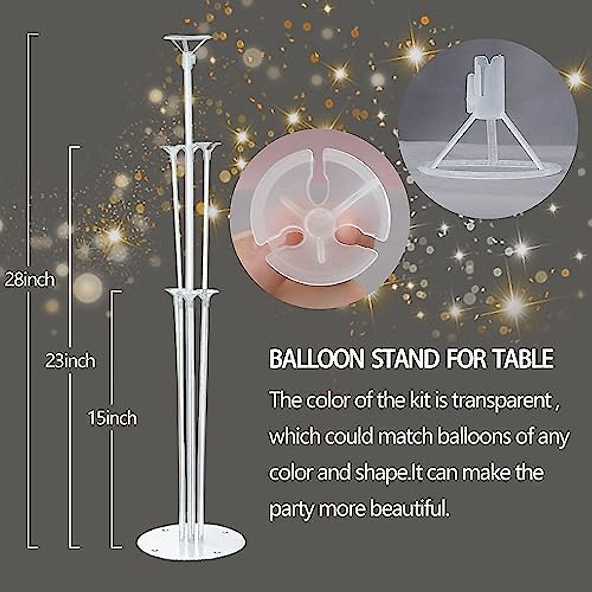 Balloon Stand Kit For Table Centerpieces Pastel Balloons Holder Baby Shower Birthday Party Decorations
