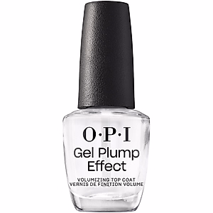 OPI Plumping Top Coat, Volumizing Nail Polish Top Coat, 0.5 fl oz