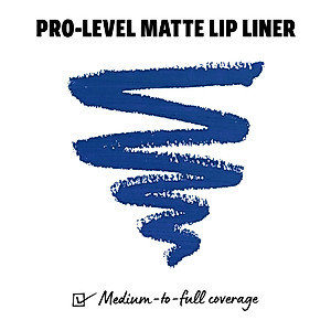 NYX PROFESSIONAL MAKEUP Suede Matte Lip Liner, Vegan Formula - Jet Set (True Blue)