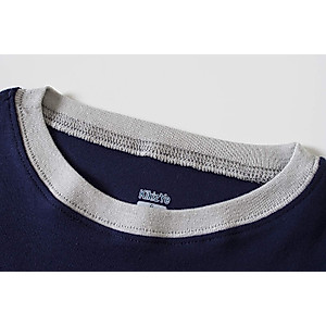 KikizYe Little Boys Glow in the Dark Moon Space Long Sleeve Pajamas 100% Cotton Sleepwear Size 6