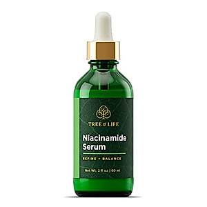 Tree of Life Refining Niacinamide Serum (Vitamin B3) Facial Serum with Hydrating Hyaluronic Acid; Refine & Balance Skin + Minimize Pores, Clean Dermatologist-Tested Skin care, Bonus Size 2 Fl Oz