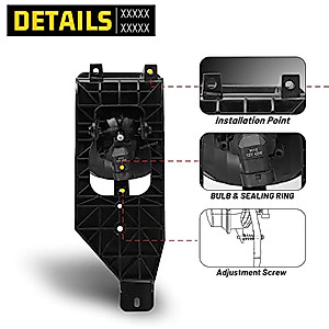AUTOFREE Fog Lights for Ford 05-07 F250 350 450 550 Super Duty / 2005 Excursion Fog Lamps Replacement 1 Pair with Bulbs- H10 12V 42W (Clear Lens)