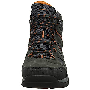 HI-TEC Men's Wide Fit Bandera II Water Proof Mens Boots in Charcoal/Graphite/Burnt Orange in Size UK 8 (EU 42/US 9)