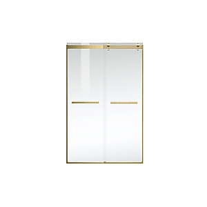Elegant Kitchen and Bath SD202-4876BGD Frameless Shower Door 48 x 76 Brushed Gold