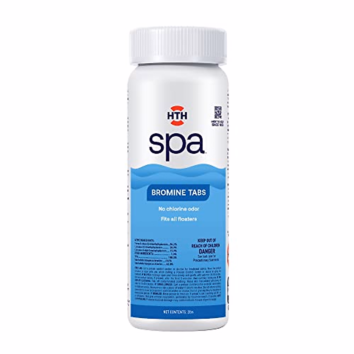 HTH Spa Care Bromine Tabs, Spa & Hot Tub Chemical Sanitizer, Fits All Floaters, 2 lbs