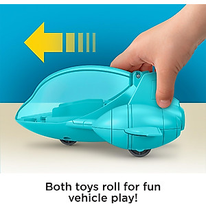 Fisher-Price DC League of Super-Pets Preschool Toy Super Launch Krypto Figure & Invisible Jet Vehicle Set for Pretend Play Kids Ages 3+ Years