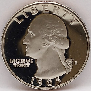 1985-S Proof Washington Quarter